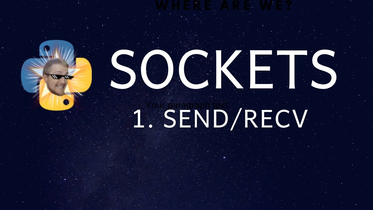 Sockets Tutorial With Python 3 Part 1 Sending And Receiving Data