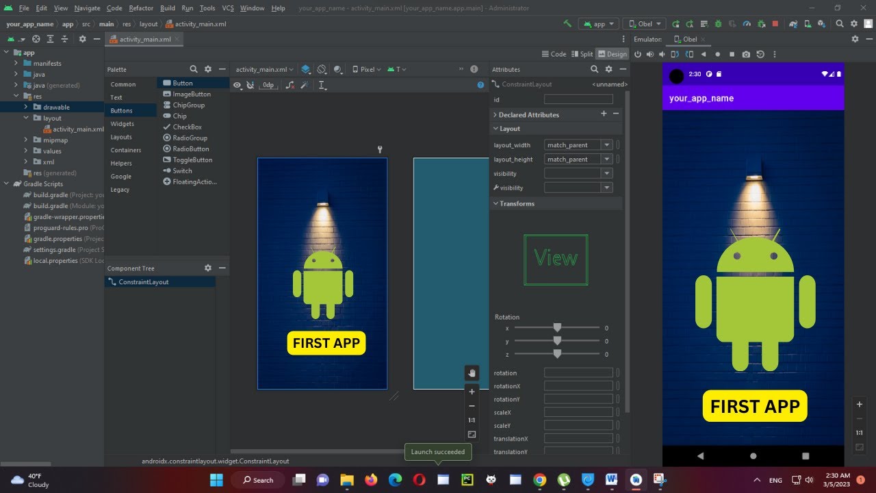 Android Development For Beginners Android Studio Tutorial 2023 Youtube