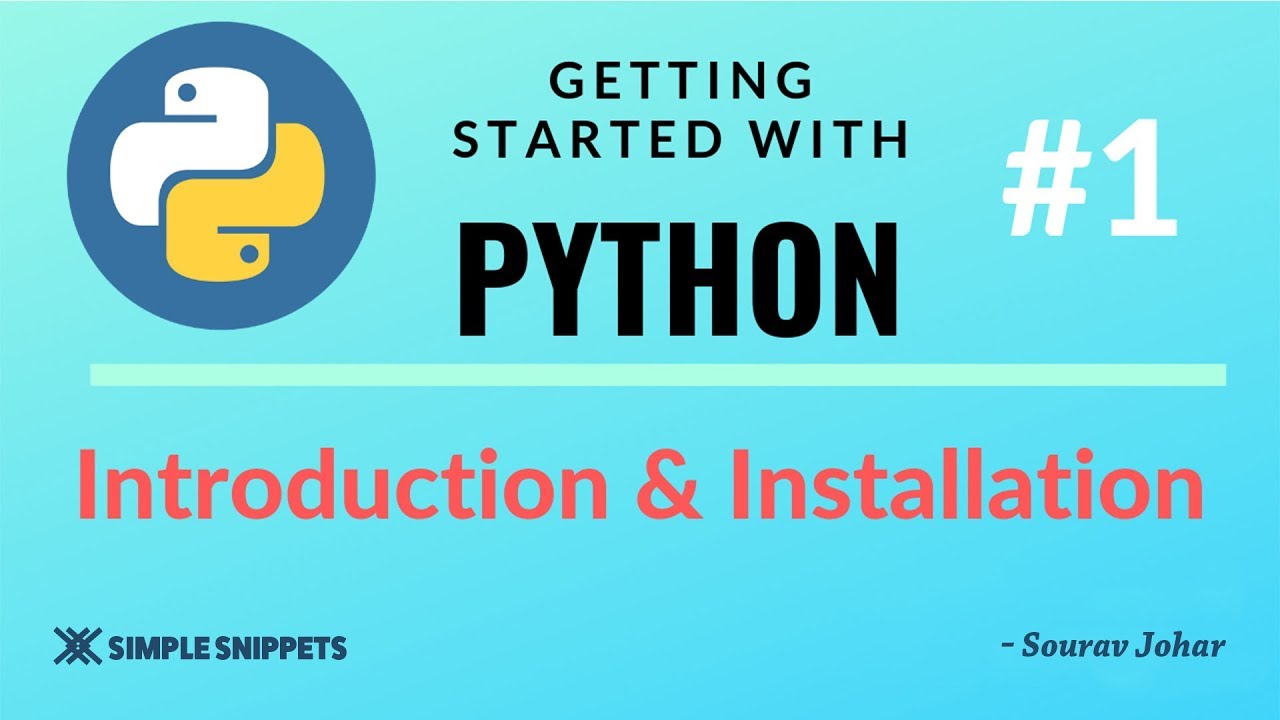 1 Getting Started With Python Introduction Installation Python