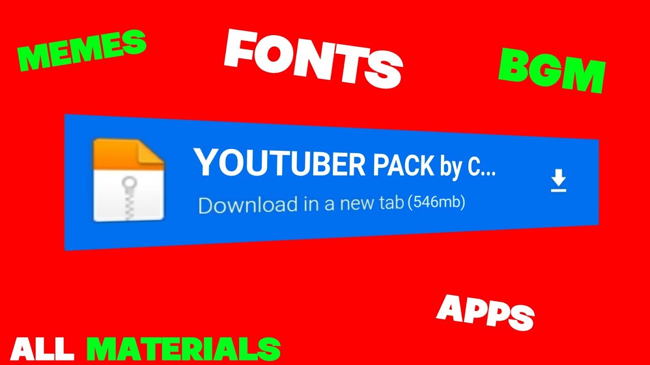 Youtuber All Editing Material By Creator Sahayak Youtube