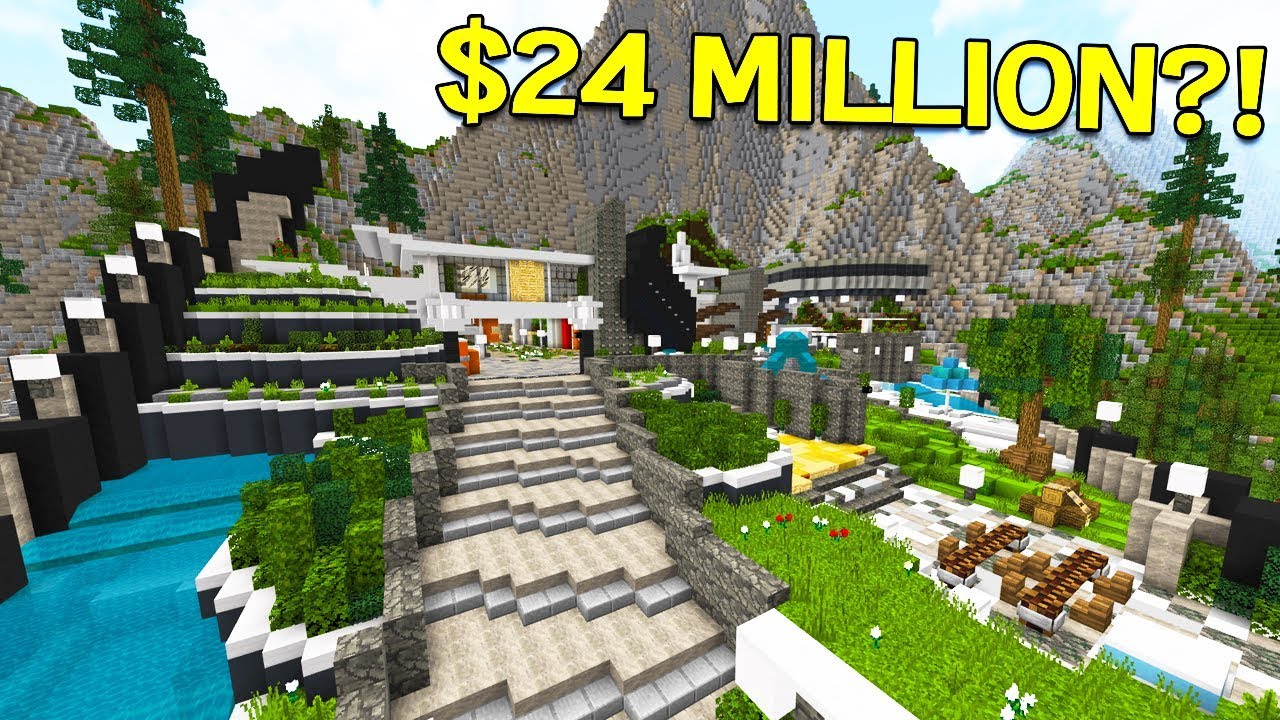 World S Most Expensive Minecraft Mega Mansion Youtube