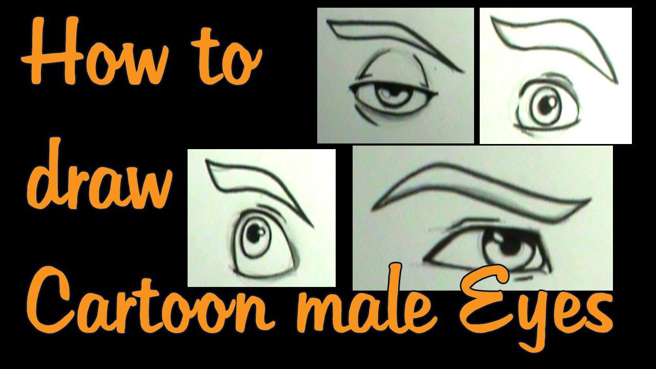 How To Draw Boy Cartoon Eyes