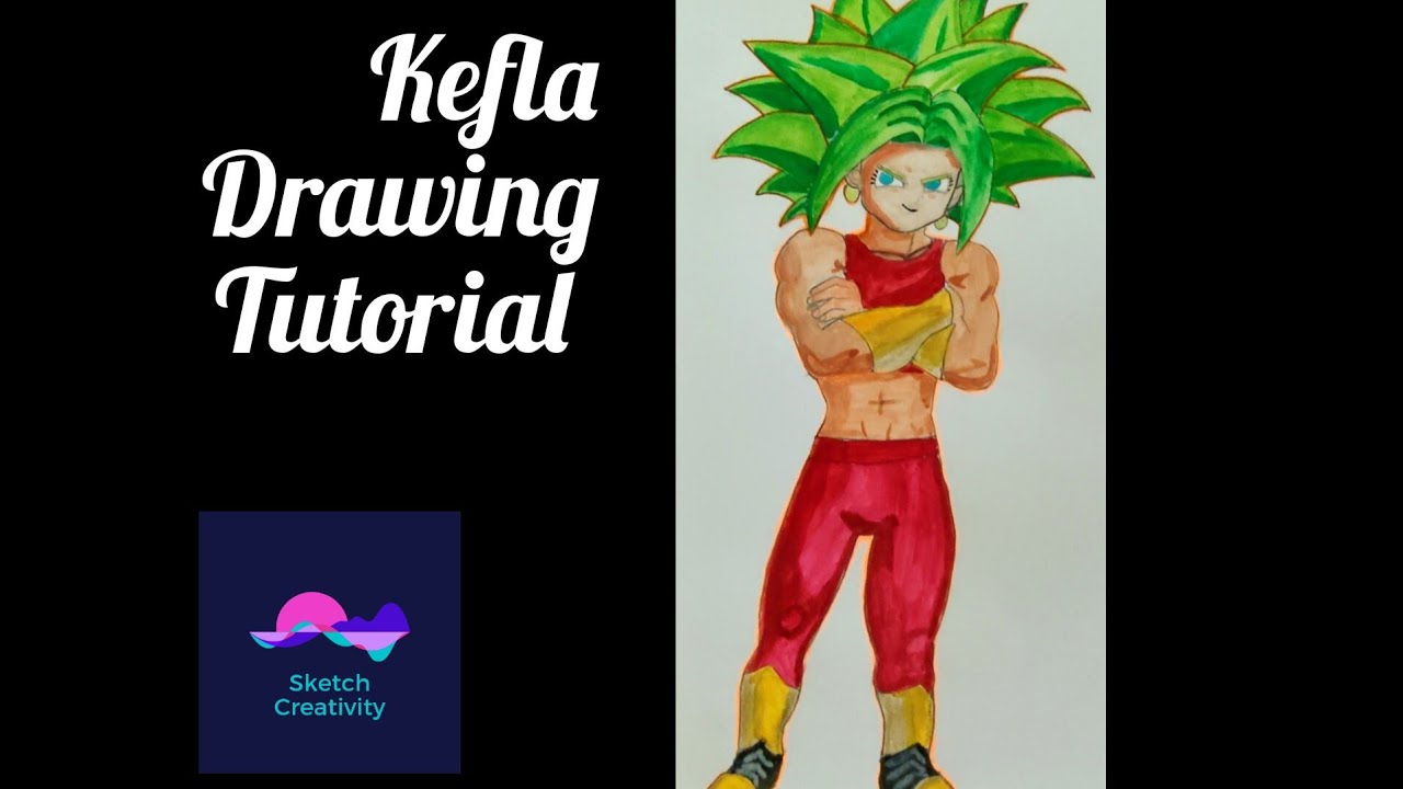 Kefla Full Body Drawing How To Draw Kefla Legendary Super Saiyan