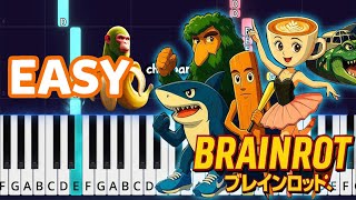Brainrot Anime Opening Easy Piano Tutorial Happy Piano Mp3 Music & Mp4 ...