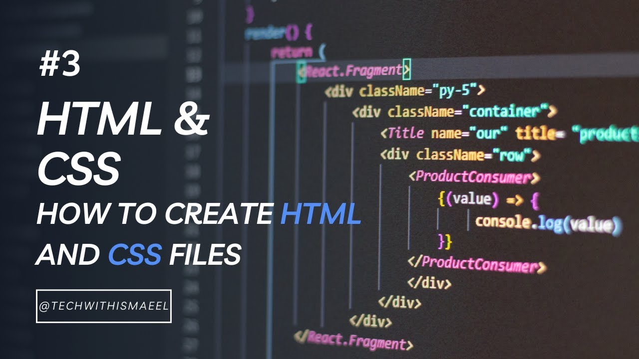 3 Let S Create Our First Html Css Files Html Css Tutorial