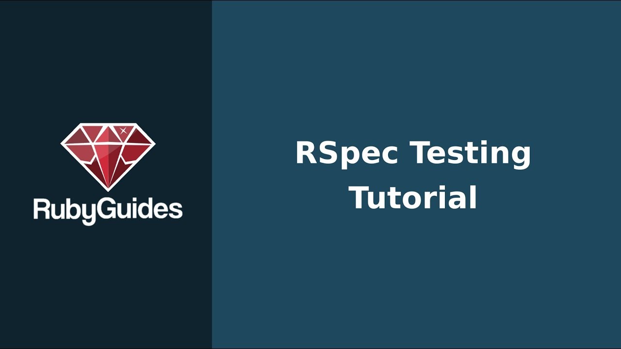 How To Test Your Ruby Code With Rspec Youtube