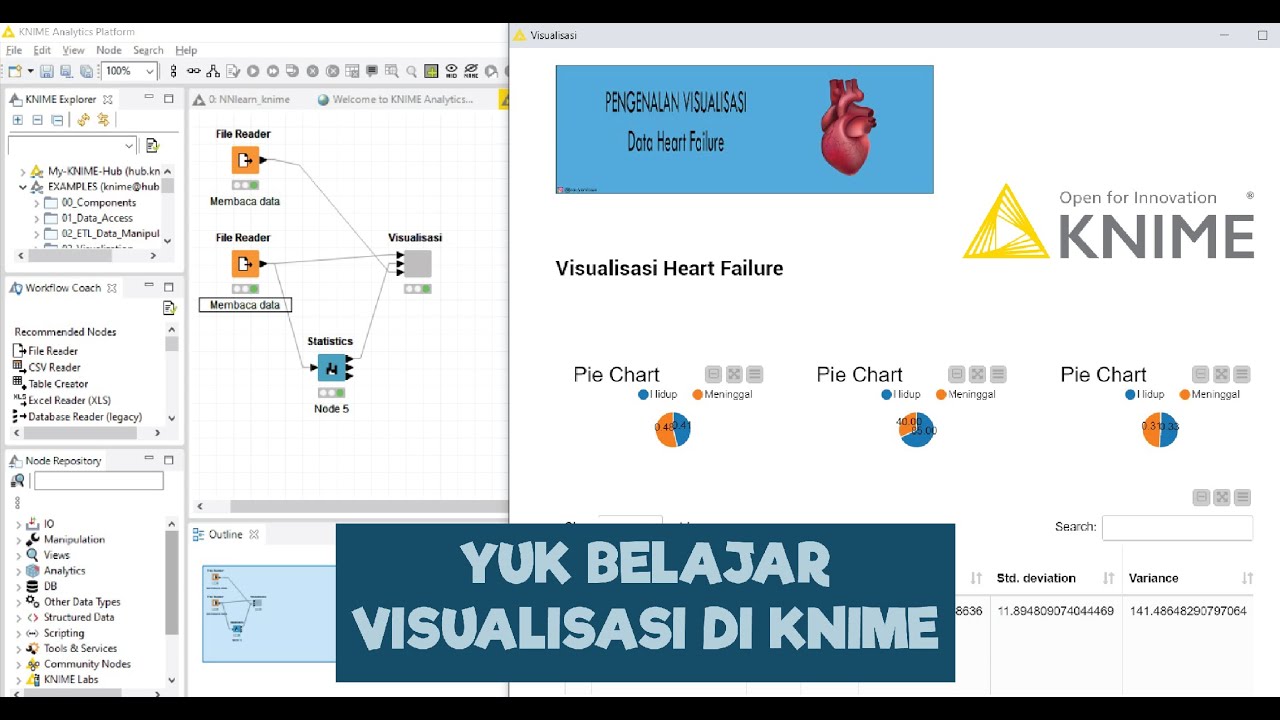 Visualisasi Data Analytic Platform Knime Youtube