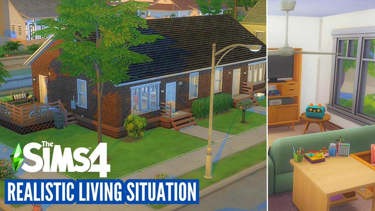 Sims 4 Speed Build Realistic Living Situation Youtube