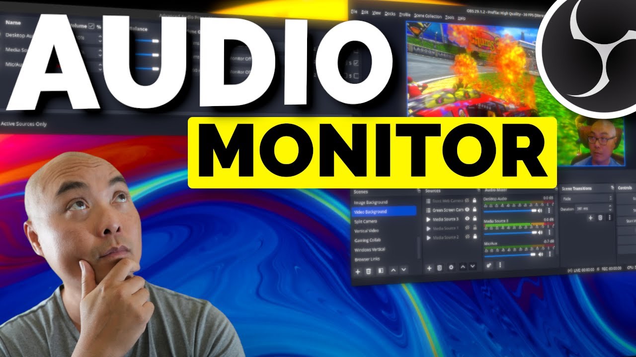 Obs Audio Monitoring Explained Obs Tutorial Youtube