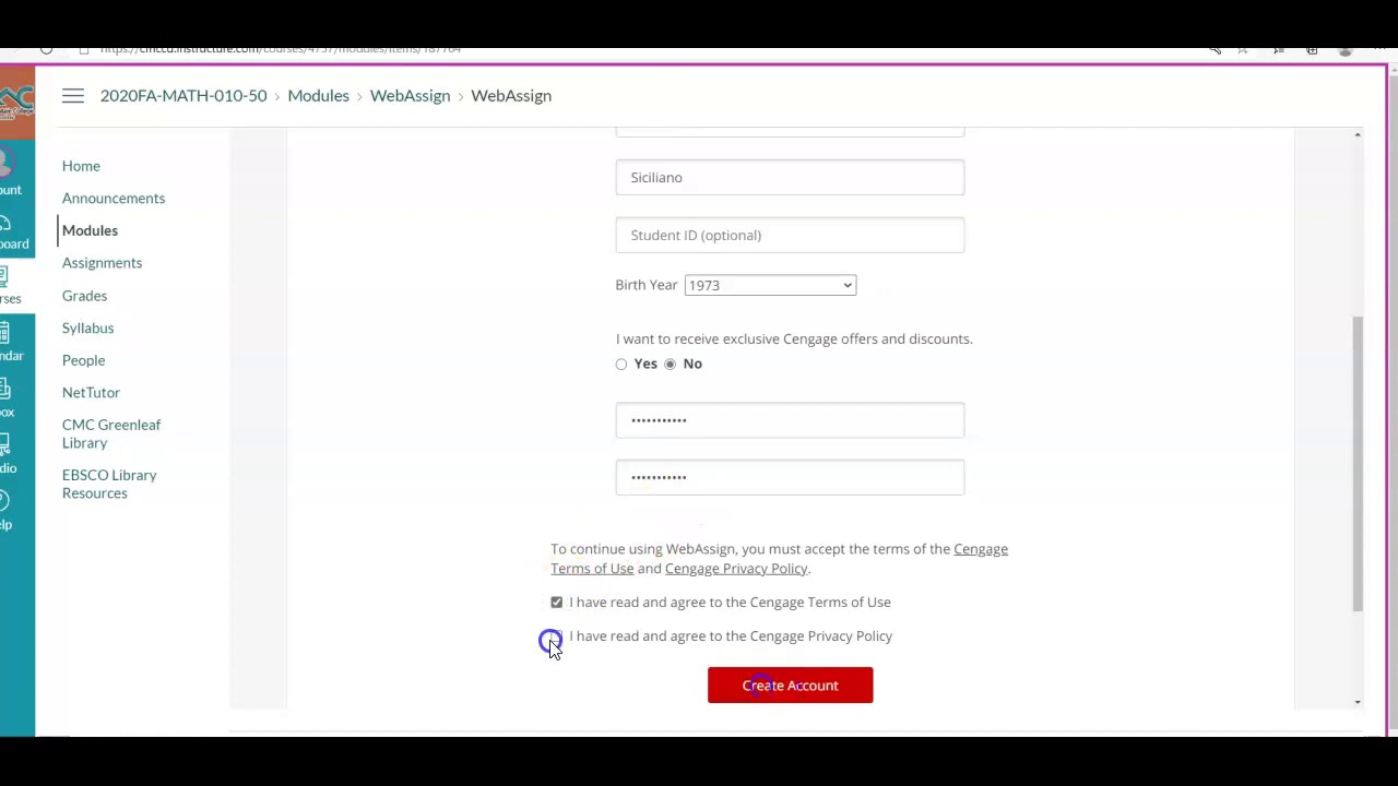 Registration Instructions For Webassign Youtube