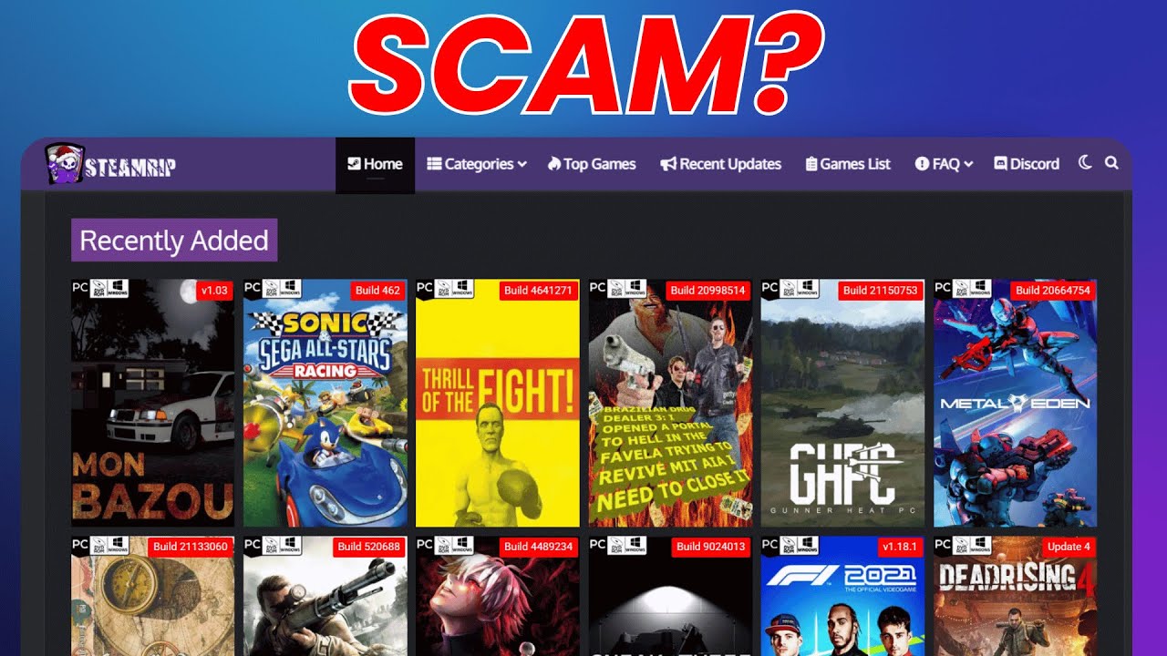 Steamrip Review Legit Or Scam Platform Youtube