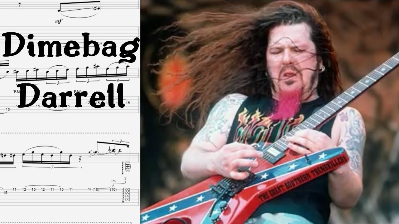 Dimebag Darrell Insane Use Of Symmetrical Shapes Alternate Picking