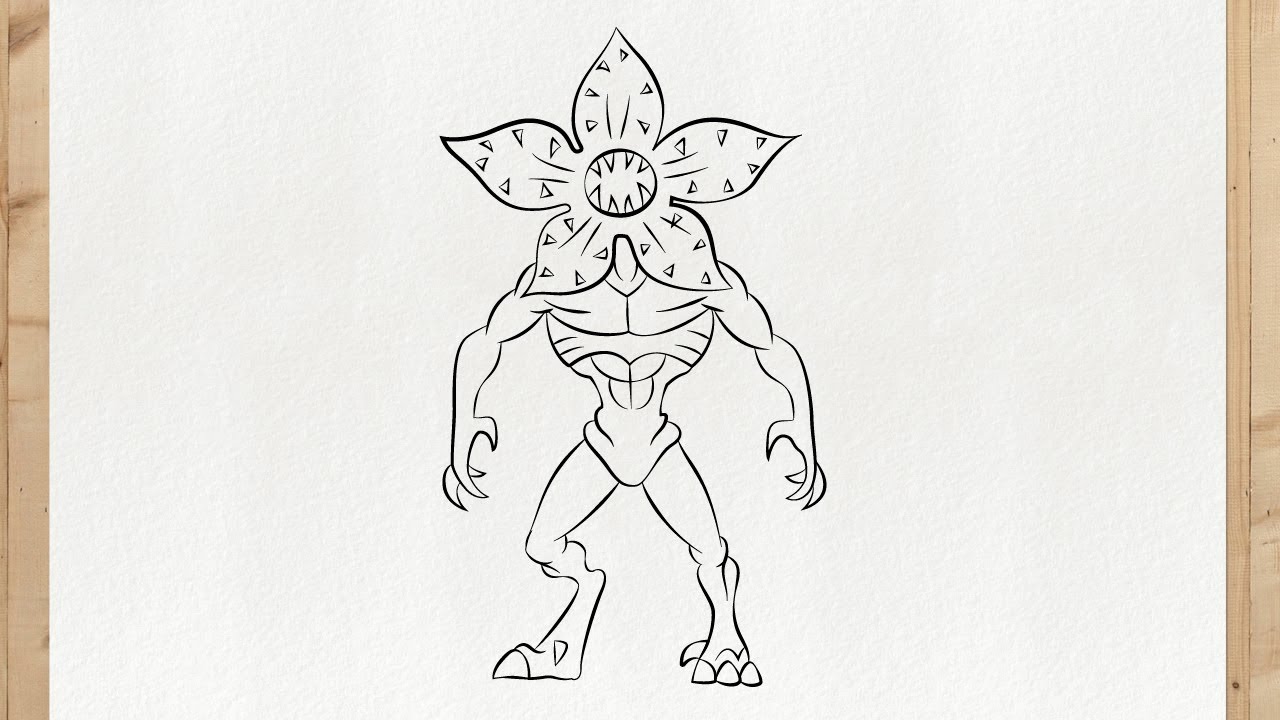 Comment Dessiner Demogorgon ёяон Stranger Things Tutoriel Dessin