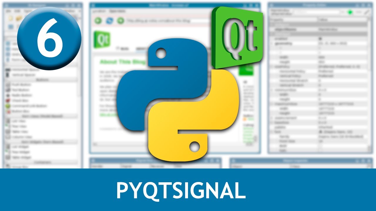 Tutorial Pyqt5 Pyqtsignal Youtube