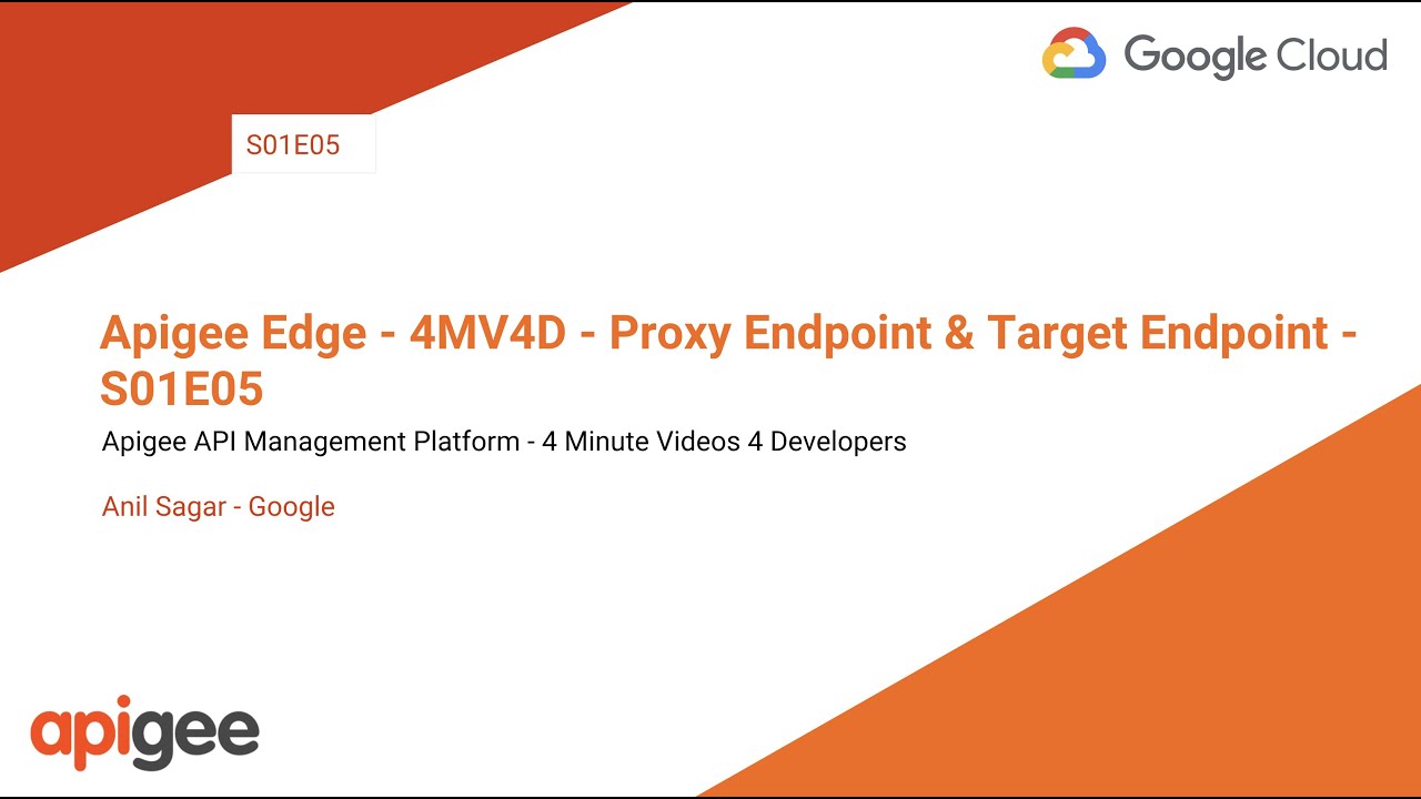 Apigee 4mv4d Proxy Endpoint Target Endpoint S01e05 Youtube