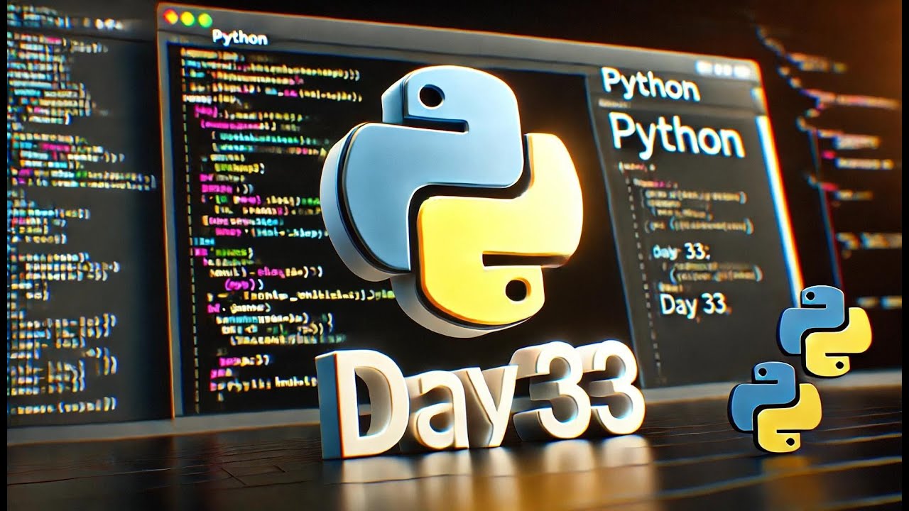 Day 33 Of 100 Days Of Python Programming Youtube