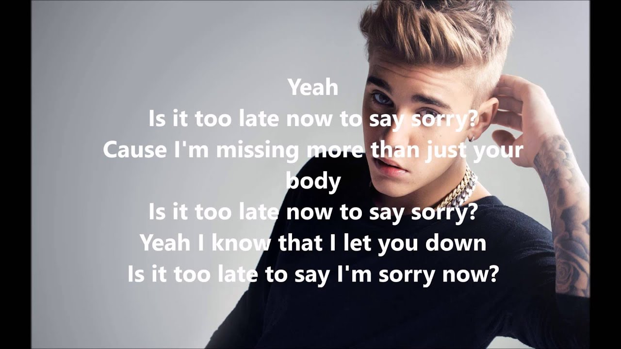 Justin Bieber Sorry Song Lyrics Justin Bieber Sorry Lyrics Primanyc