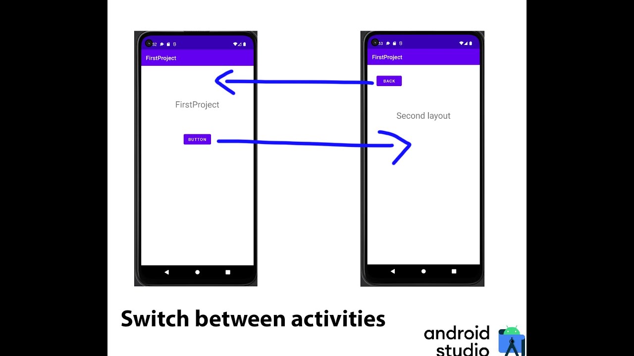 Switch Between Activities Android Studio Youtube