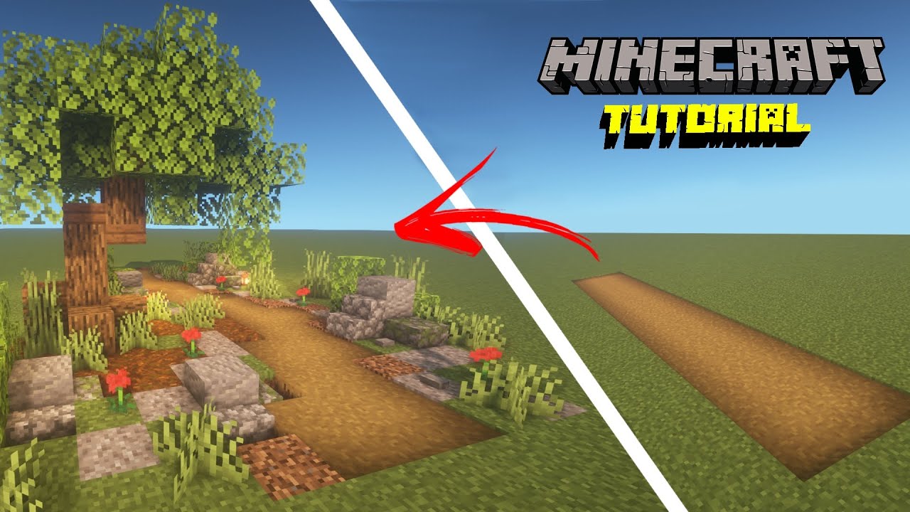 Minecraft Path Tutorial Idea Youtube