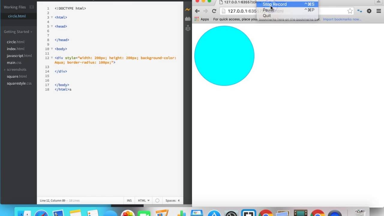 How To Draw Circle Using Html And Css