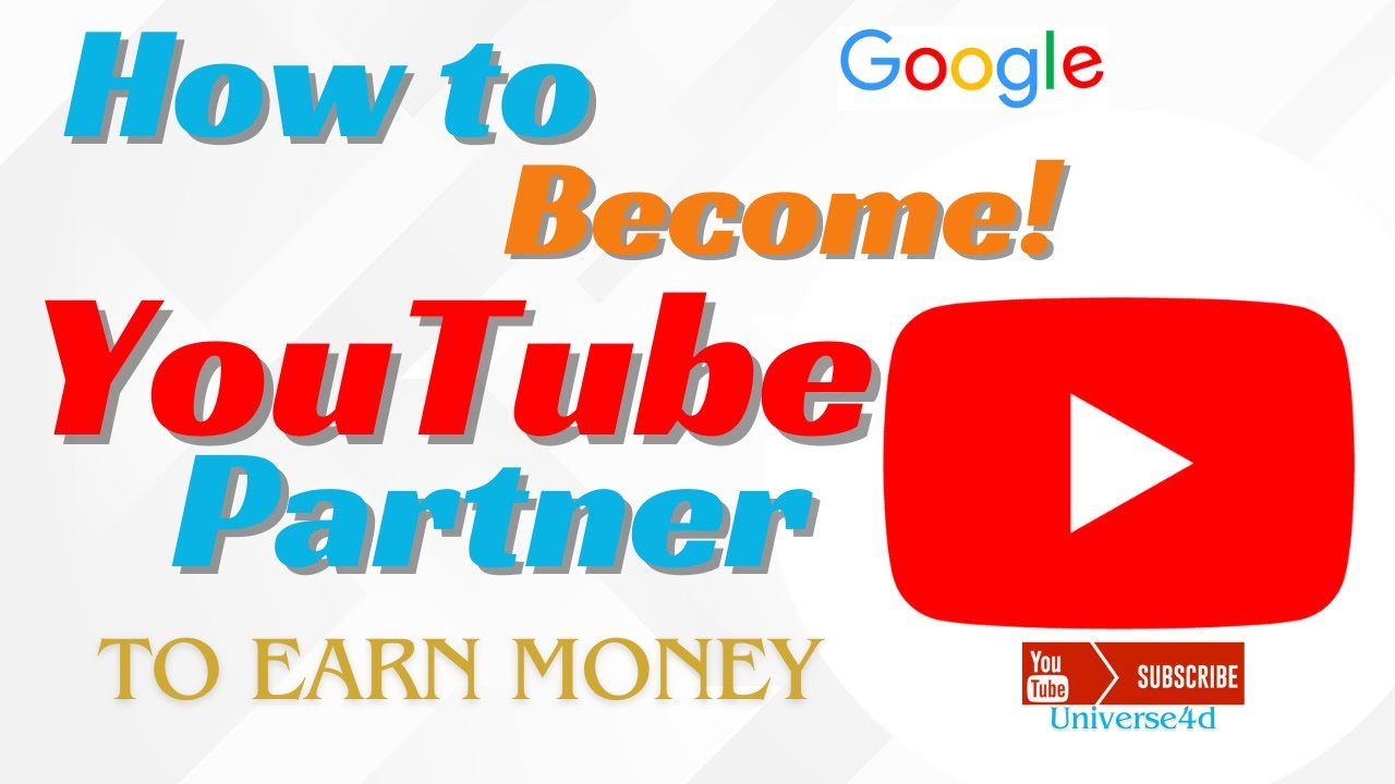How To Become Partner Youtube