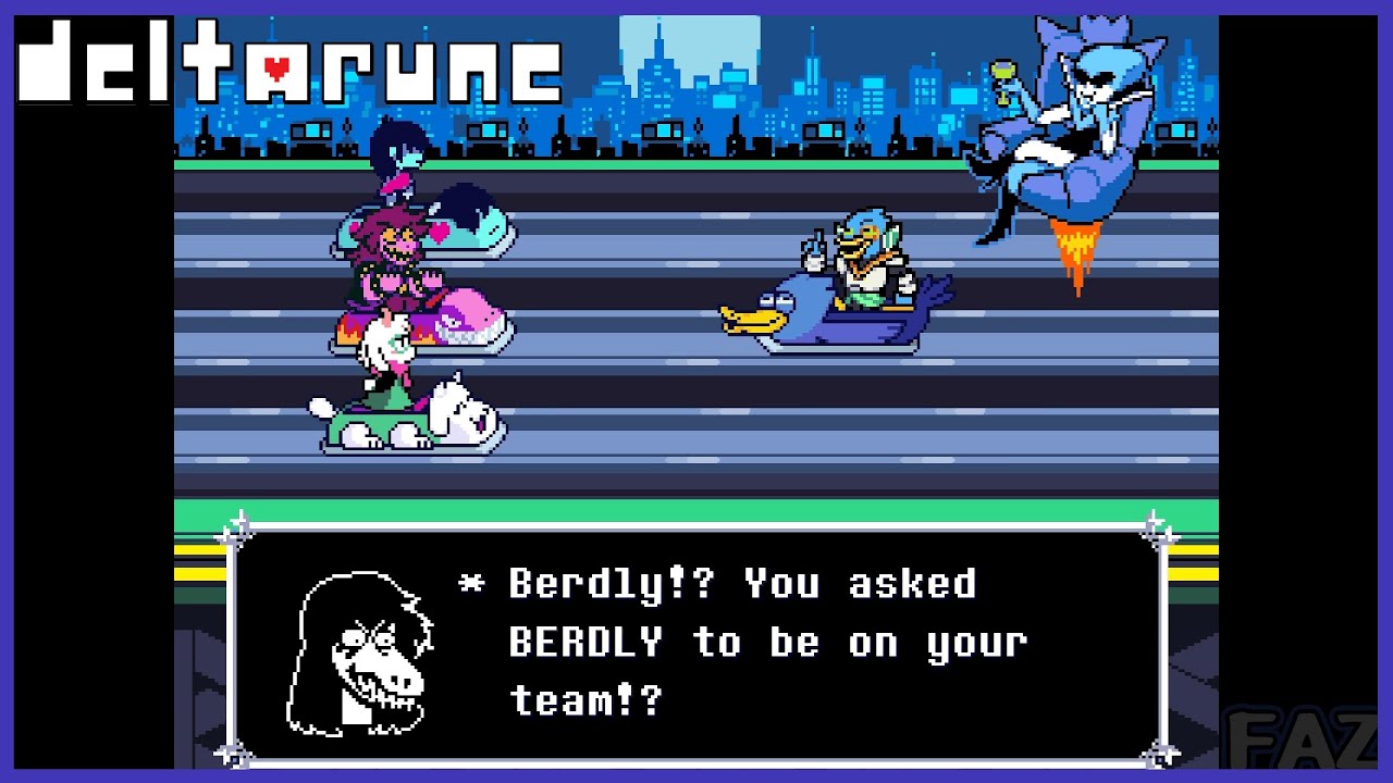 Berdly Boss Fight Deltarune Chapter 2 Youtube