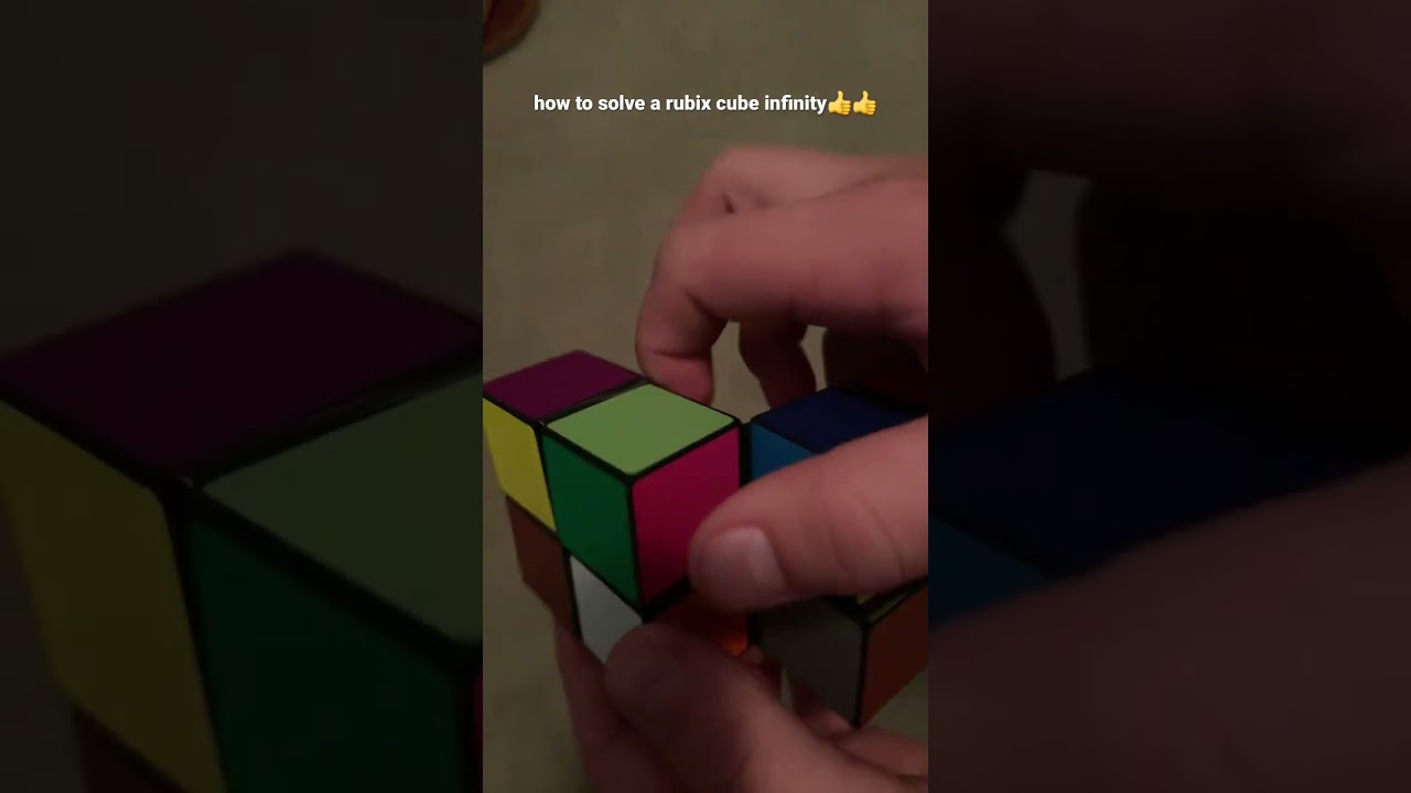 How To Solve A Rubix Cube Infinity Youtube