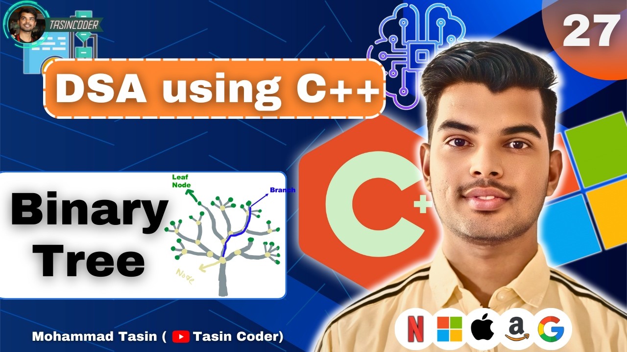 Binary Tree Data Structure Dsa Using C Youtube