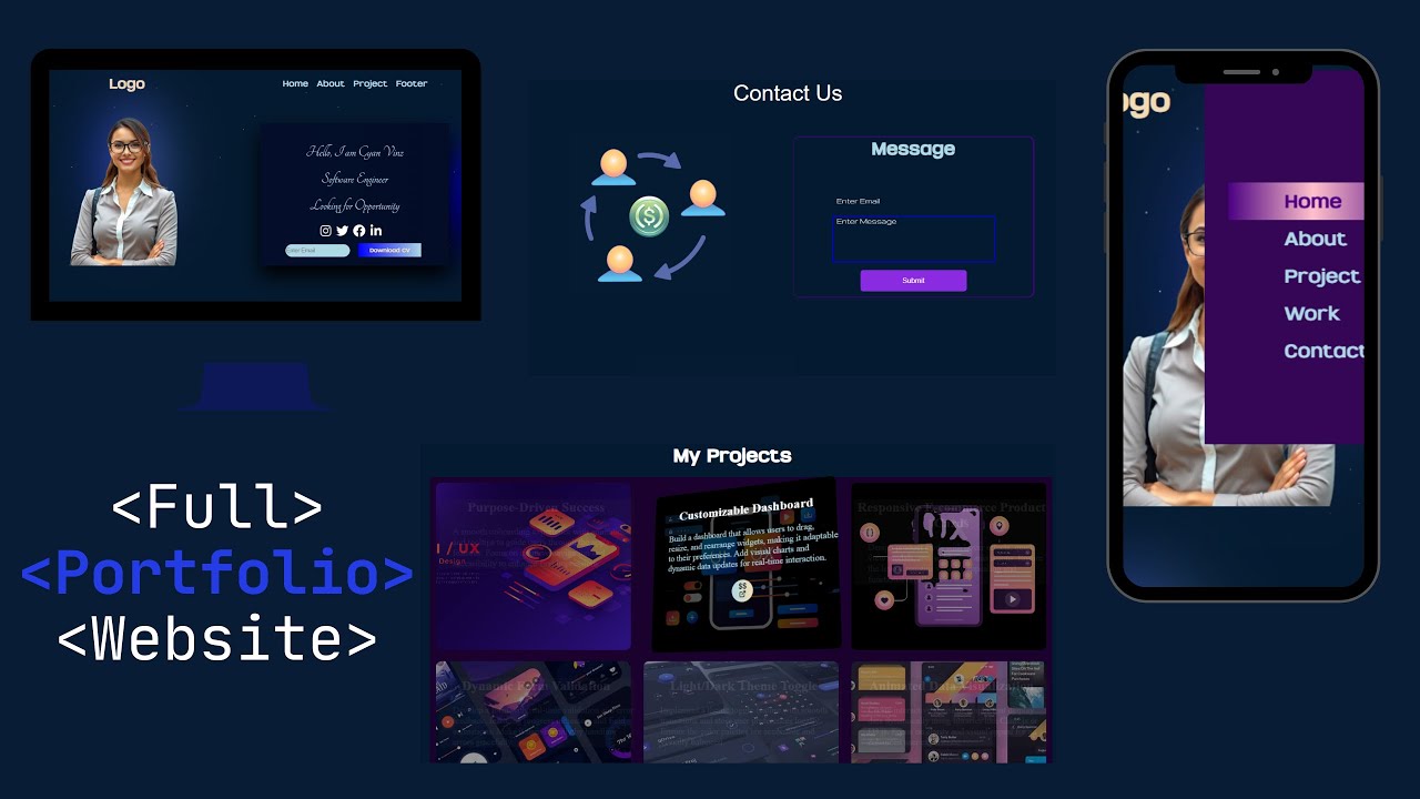 Build Deploy Complete Responsive Portfolio Website In Nextjs Youtube