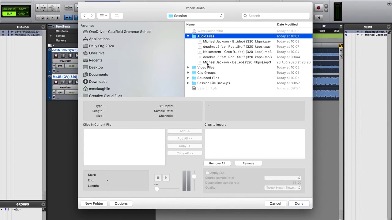 Three Ways To Import Audio To Pro Tools Youtube