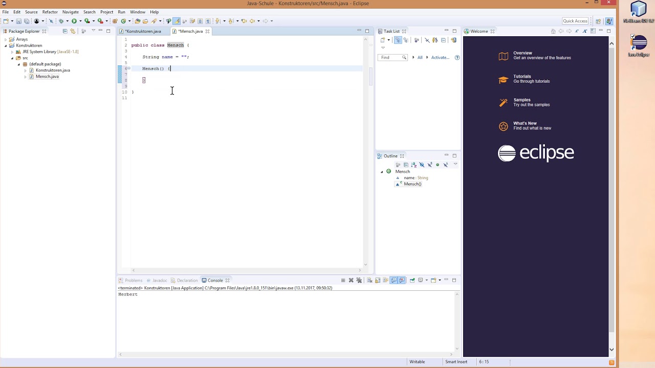 Java Folge 13 Konstruktoren Youtube