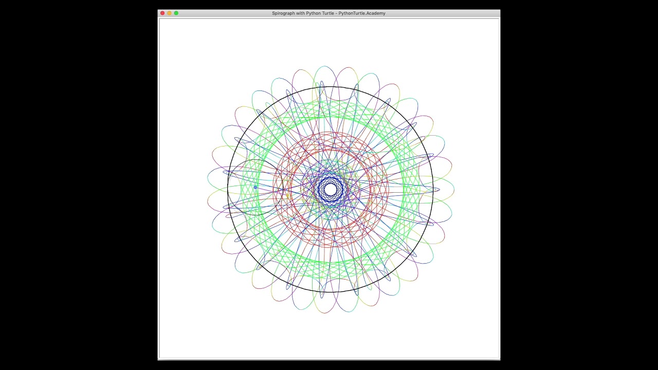 Spirograph With Python Turtle Youtube