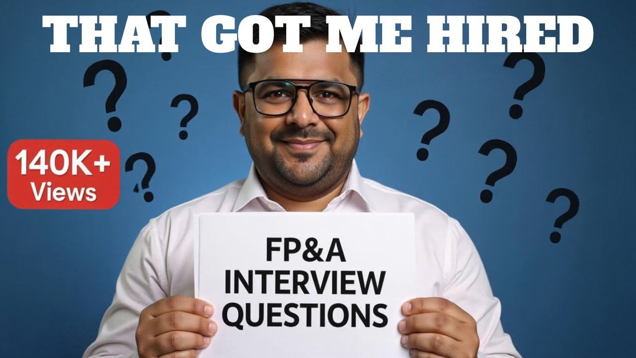 Fp A Interview Questions Financial Planning And Analysis Youtube