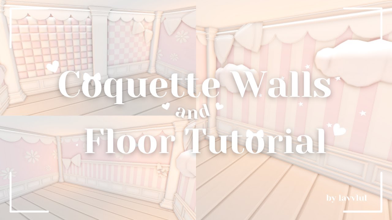 Coquette Walls Floor Tutorial Easy Adopt Me 2025 笙 ﾋ夲ｽ Roblox