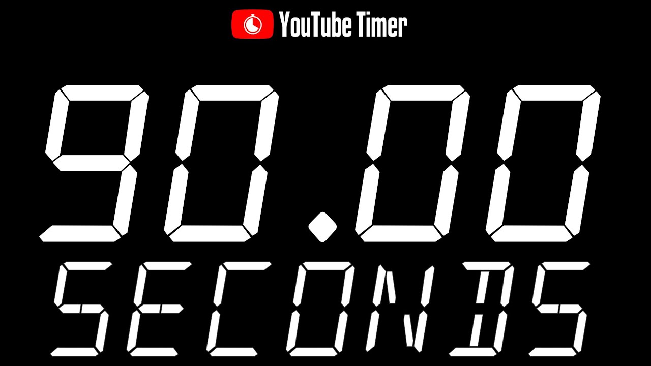 90 Seconds Timer Countdown Youtube