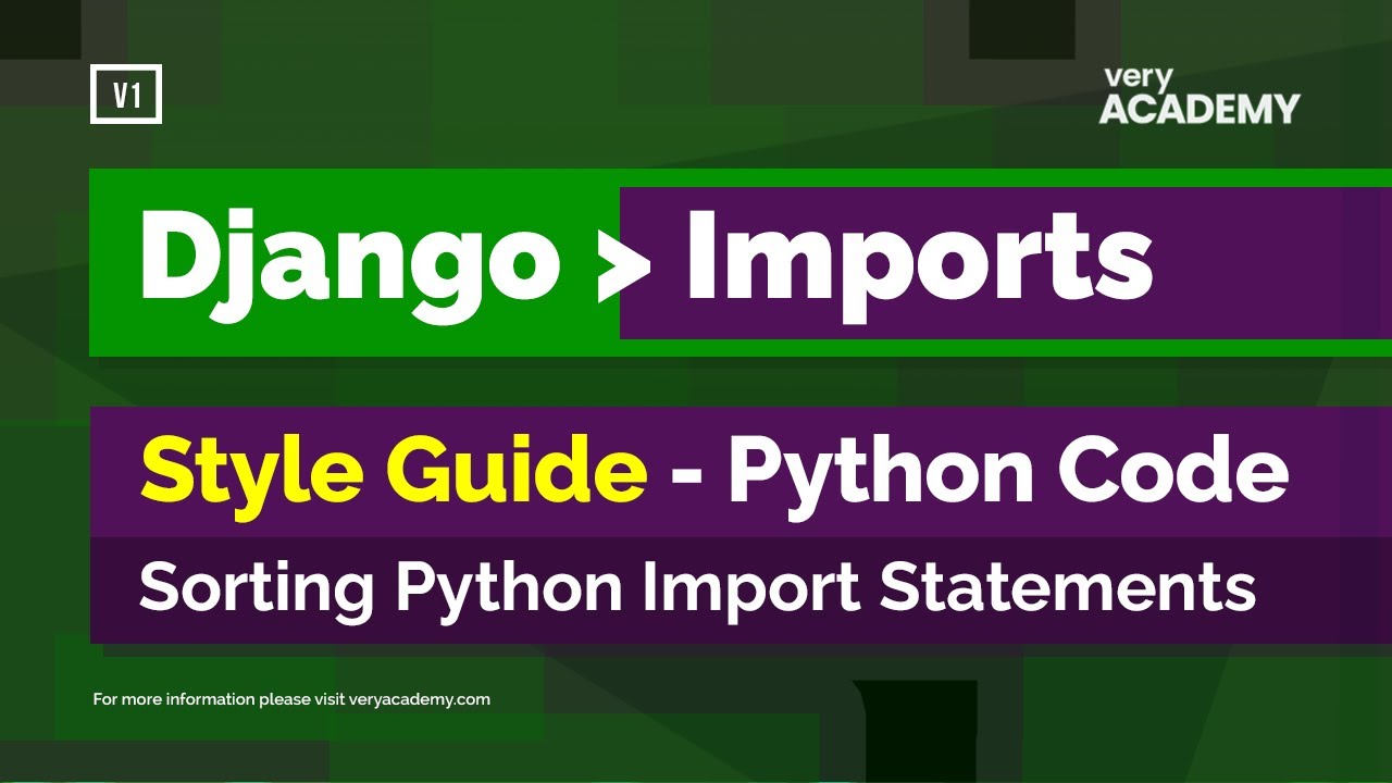 Django Python Import Style Conventions Youtube