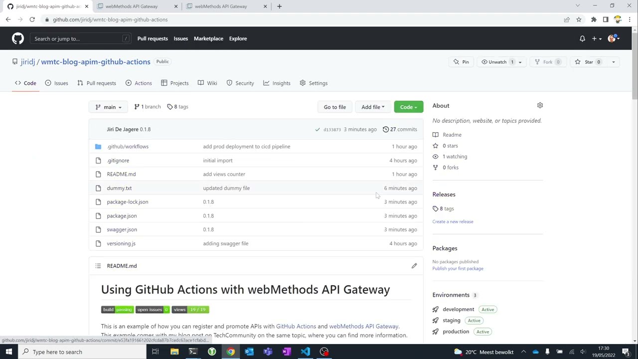 Using Github Actions With Webmethods Api Gateway Youtube