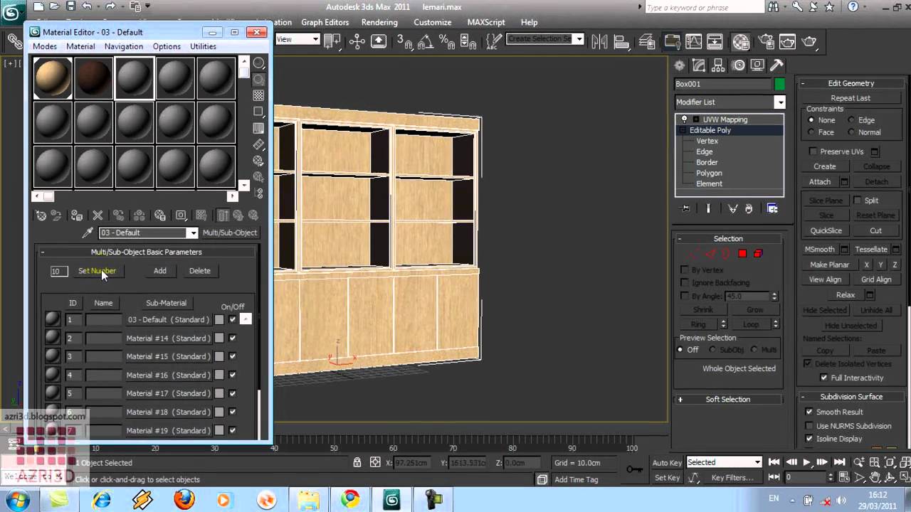 3ds Max Tutorial 03 Mapping Part1 Bahasa Indonesia Youtube