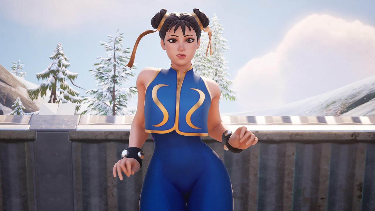 Chun Li Nostalgia Chun Li Fortnite Ch6s1 Showcase Gameplay Youtube