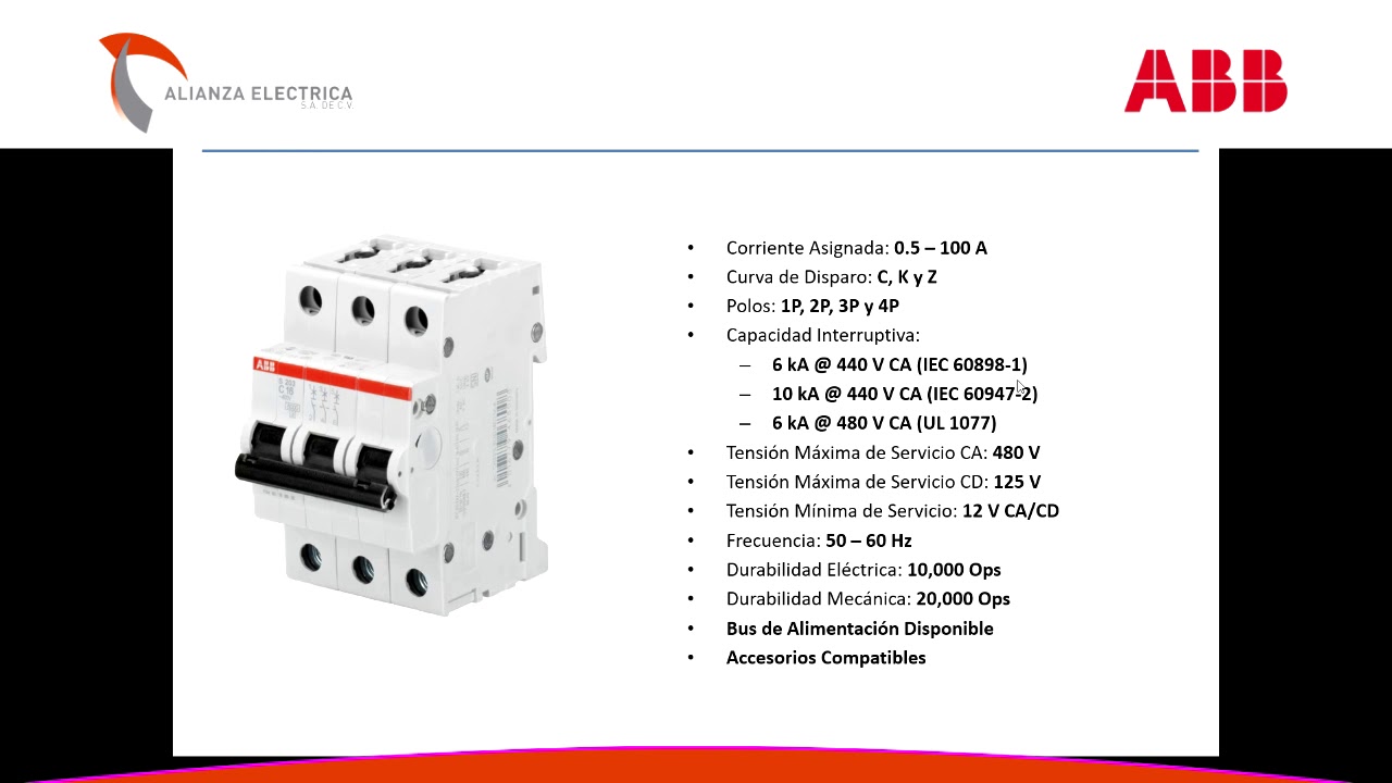 Tipos De Interruptores Abb Youtube