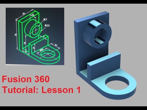 Autodesk Fusion 360 Tutorial Lesson 1 Youtube