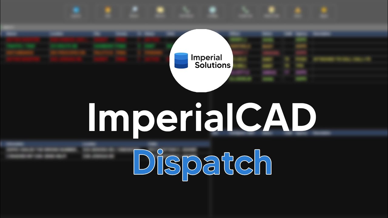 Imperialcad Dispatch Panel Youtube