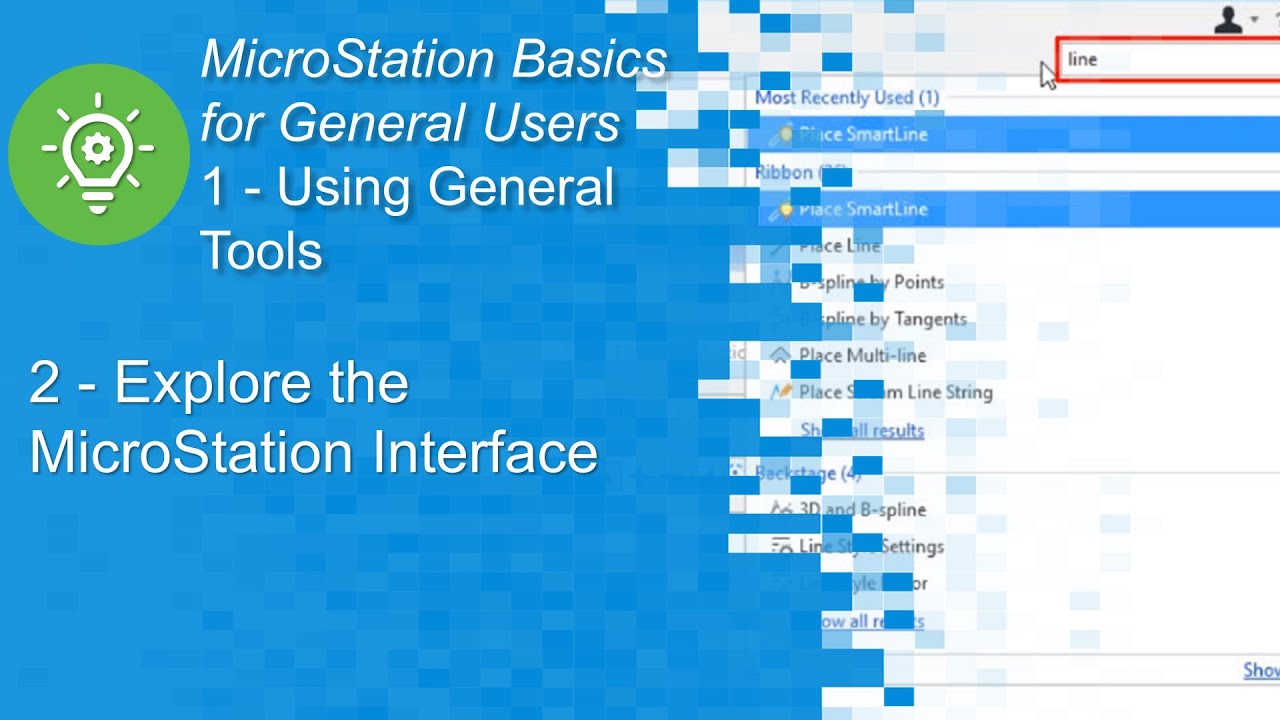 2 Explore Microstation Interface Youtube