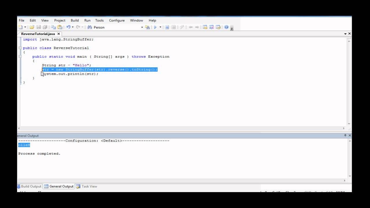 Java Tutorial Reversing Strings Youtube