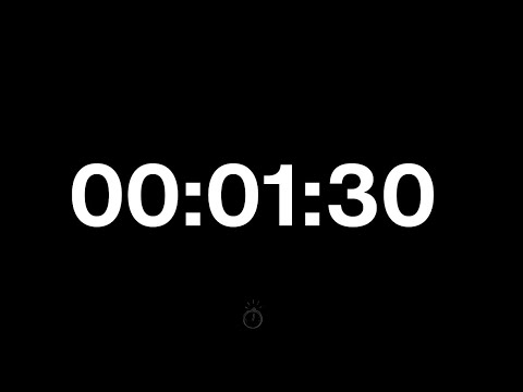 1 Minute 30 Seconds Countdown Timer Simple Clear Basic Timer