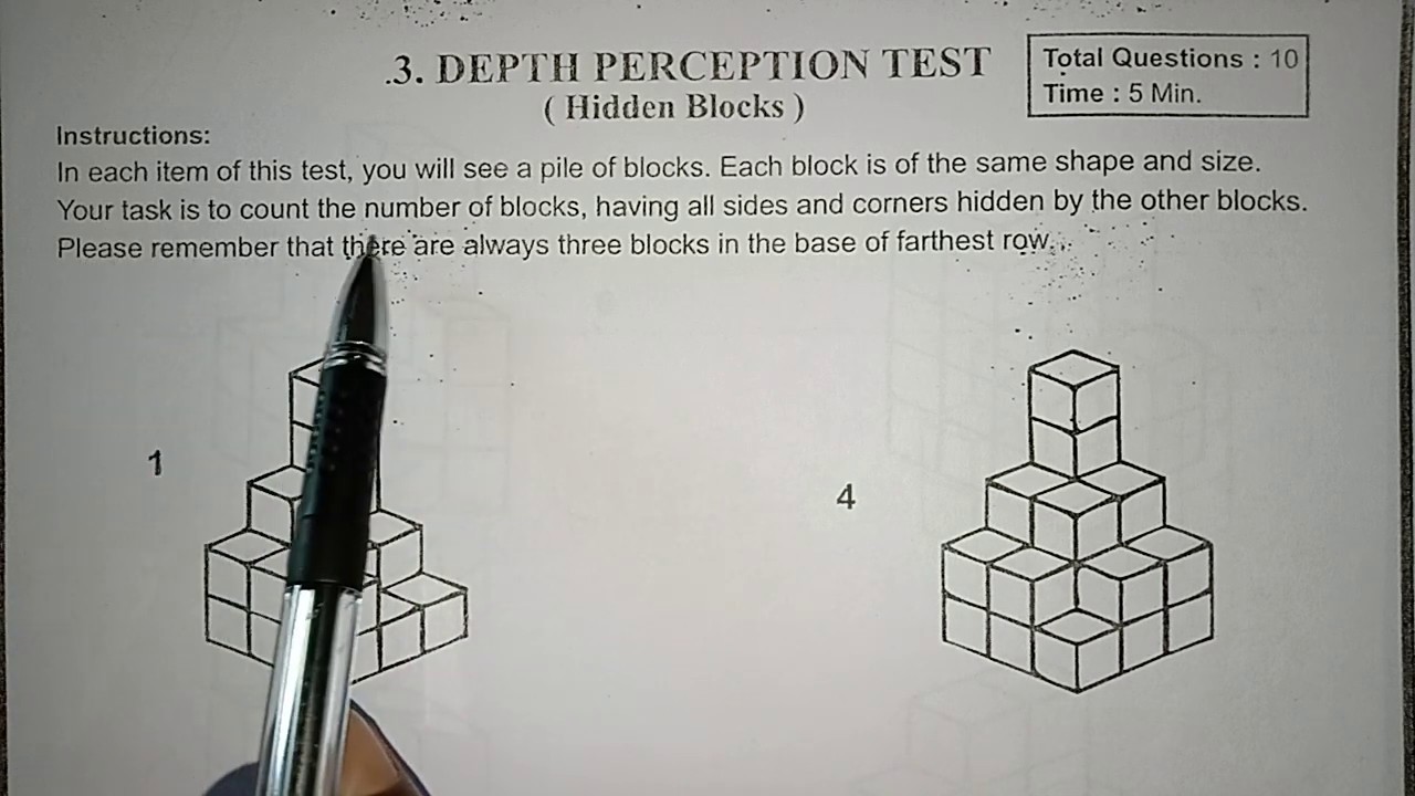 Depth Perception Test 1 Youtube