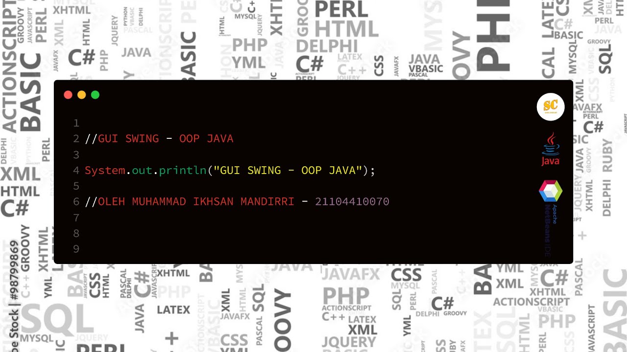 Konsep Gui Swing Oop Java Youtube