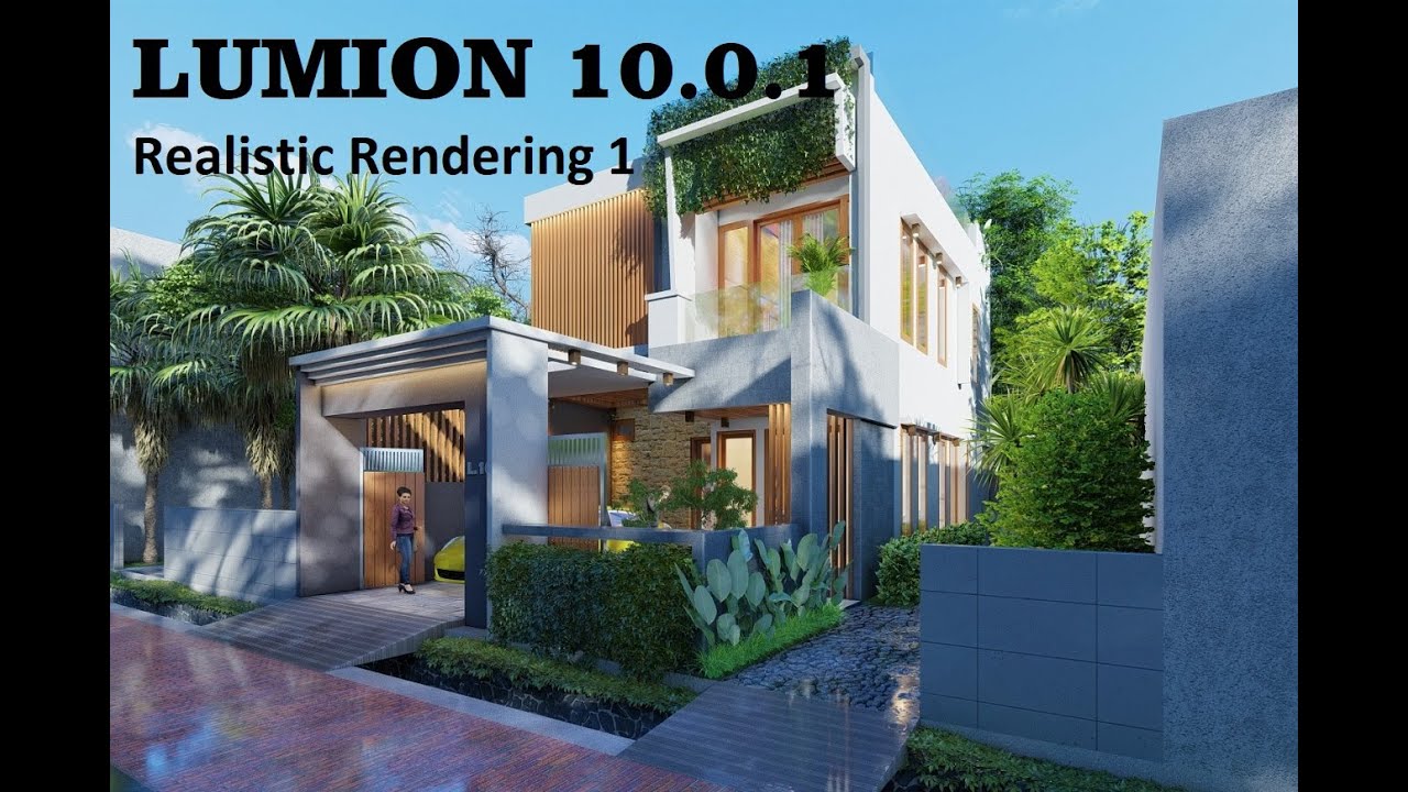 Lumion 10 Rendering Tutorial 1 L 3d Modeling Exterior Youtube