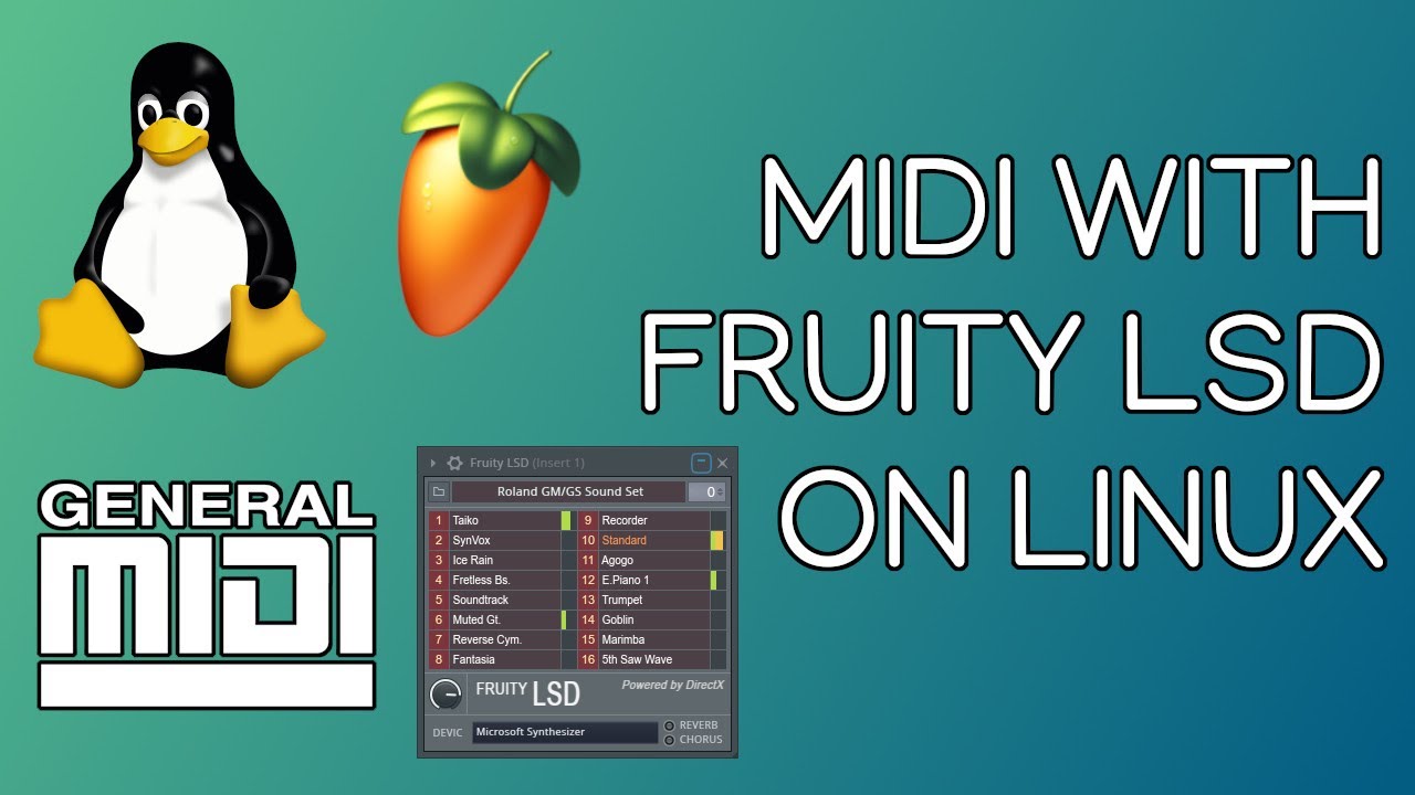 Making Midi Files On Linux With Fruity Lsd Youtube
