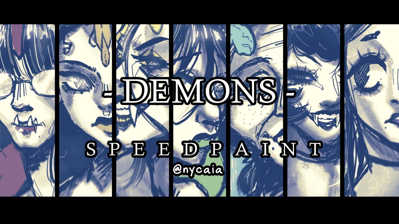 Demons Speedpaint Youtube